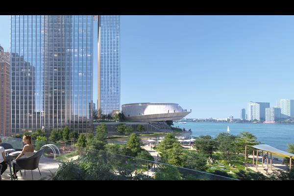 BIG unveils plans for Manhattan towers connected by cantilevered ...